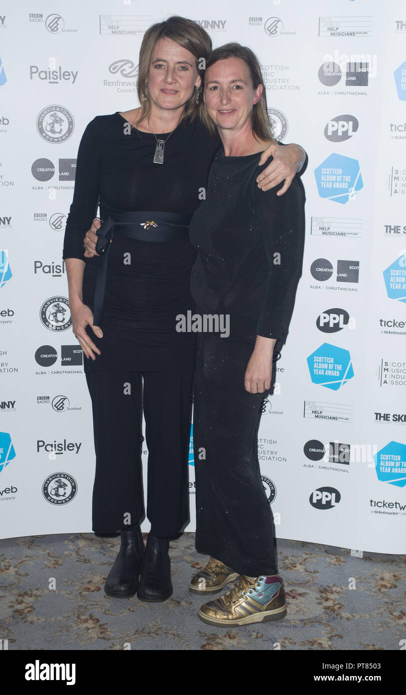 Artists attend the 2018 Scottish Album of the Year Awards at Paisley ...