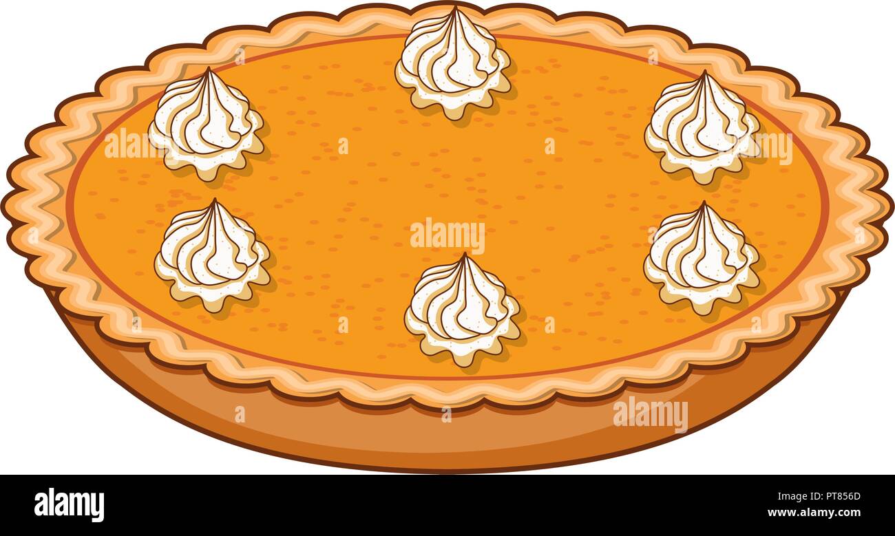 vector pumpkin pie icon for thanksgiving day food backgrounds. homemade ...