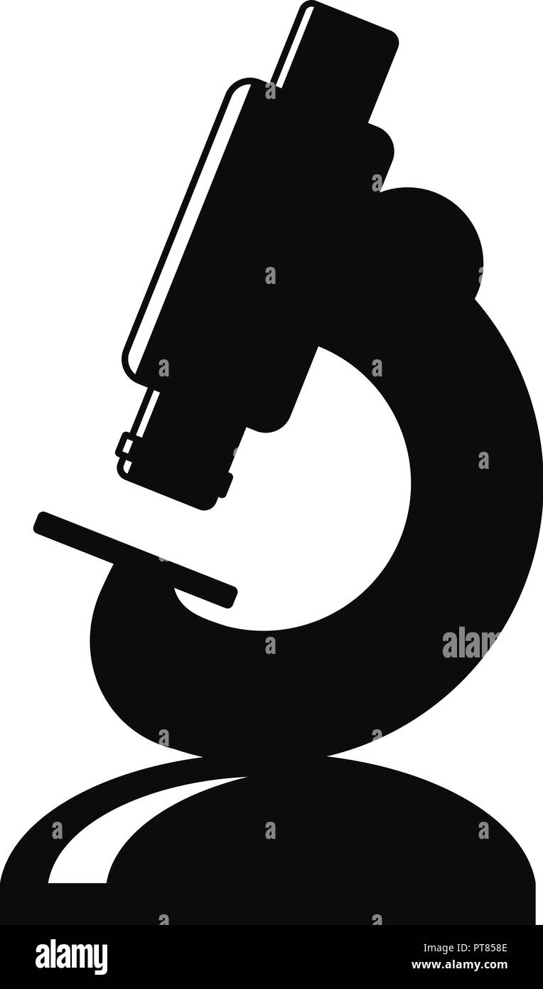 vector laboratory microscope icon isolated on white background. science ...