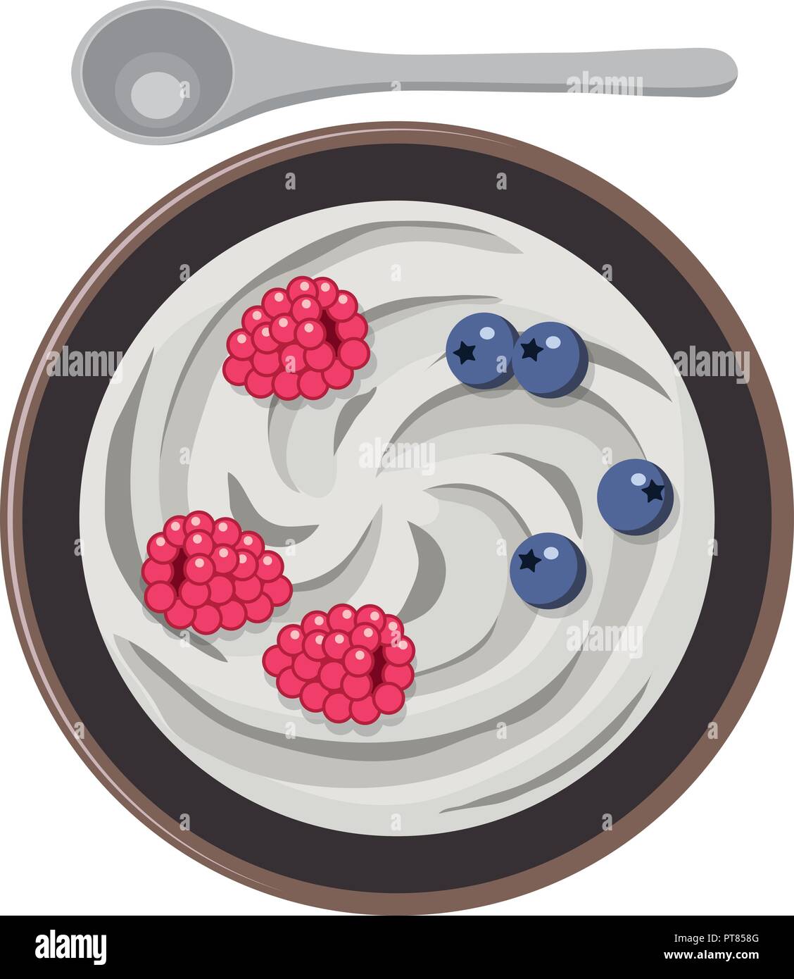 Whipped cream swirl on Stock Vector Images - Alamy