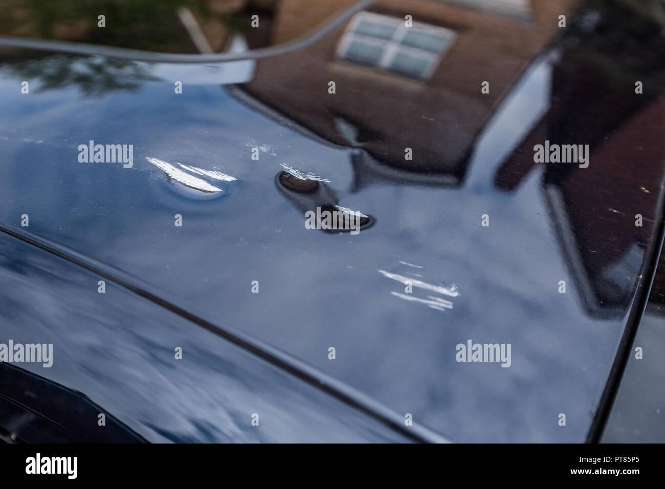 Car Crash and Car Damage. Close up Details Stock Photo - Alamy