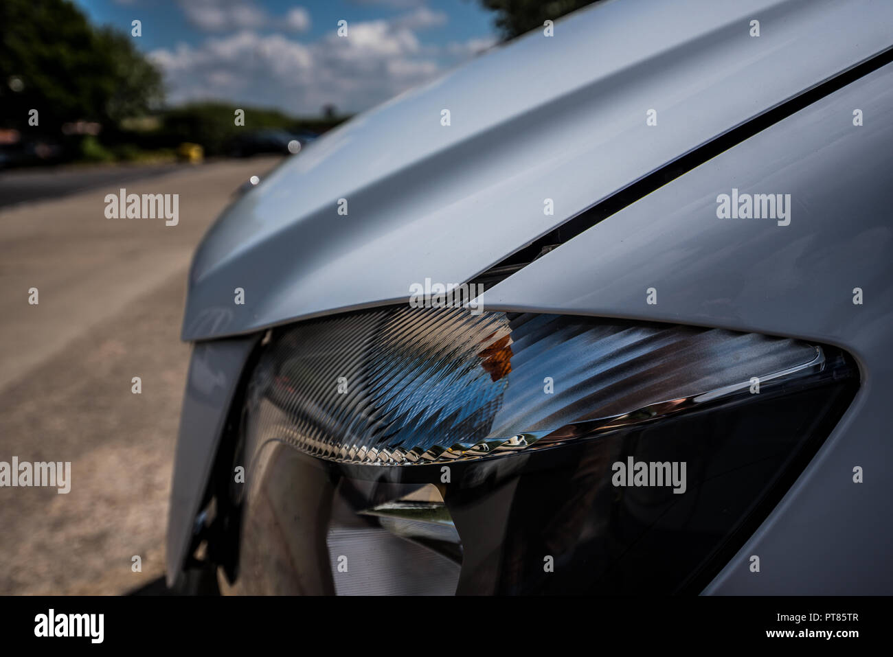 Car Crash and Car Damage. Close up Details Stock Photo - Alamy