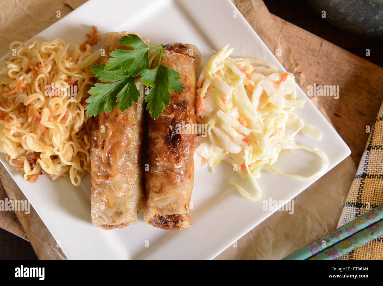 Chineese spring rolls Stock Photo - Alamy