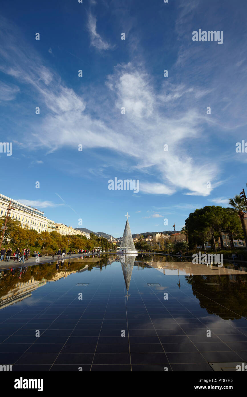 Christmas tree in Nice, France Stock Photo - Alamy