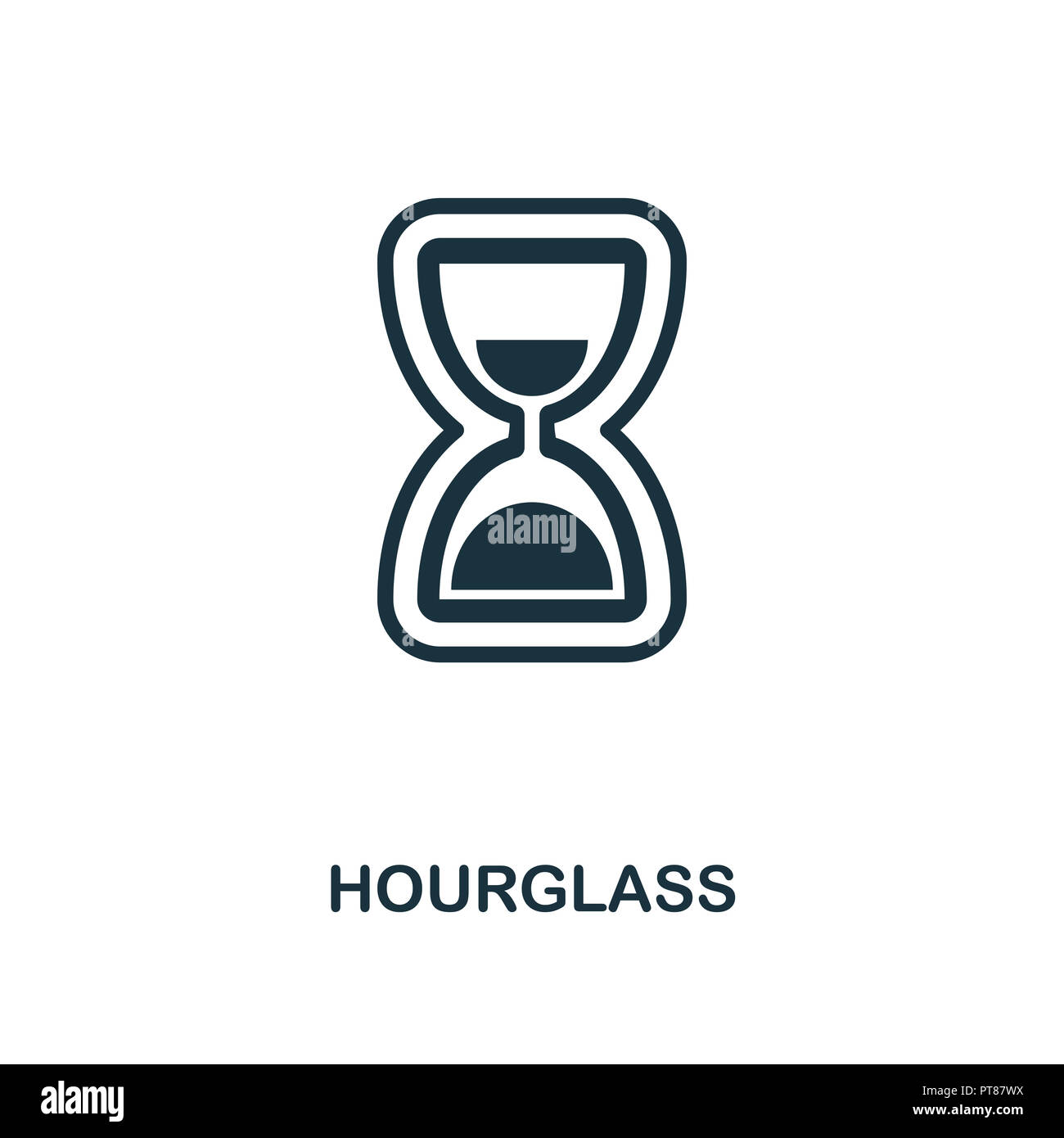 Hourglass Icon Monochrome Style Design From Measurement Collection Ux And Ui Pixel Perfect
