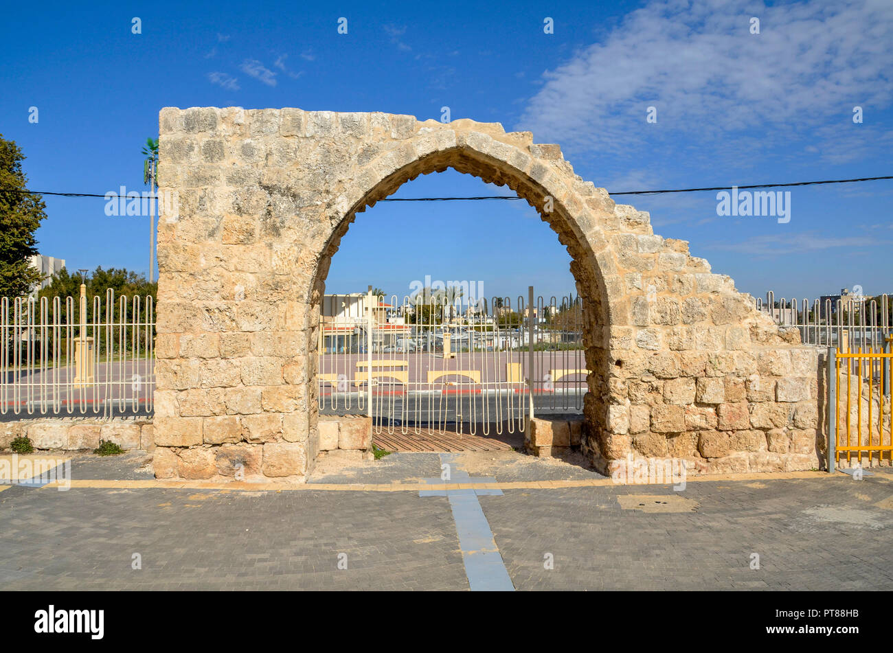 Remains of the White Mosque of Ramla, Israel destroyed by an earthquake ...