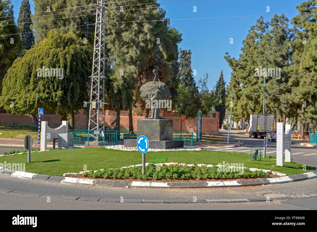 Elevated view of Ramla, Israel from the top of the white tower Stock ...