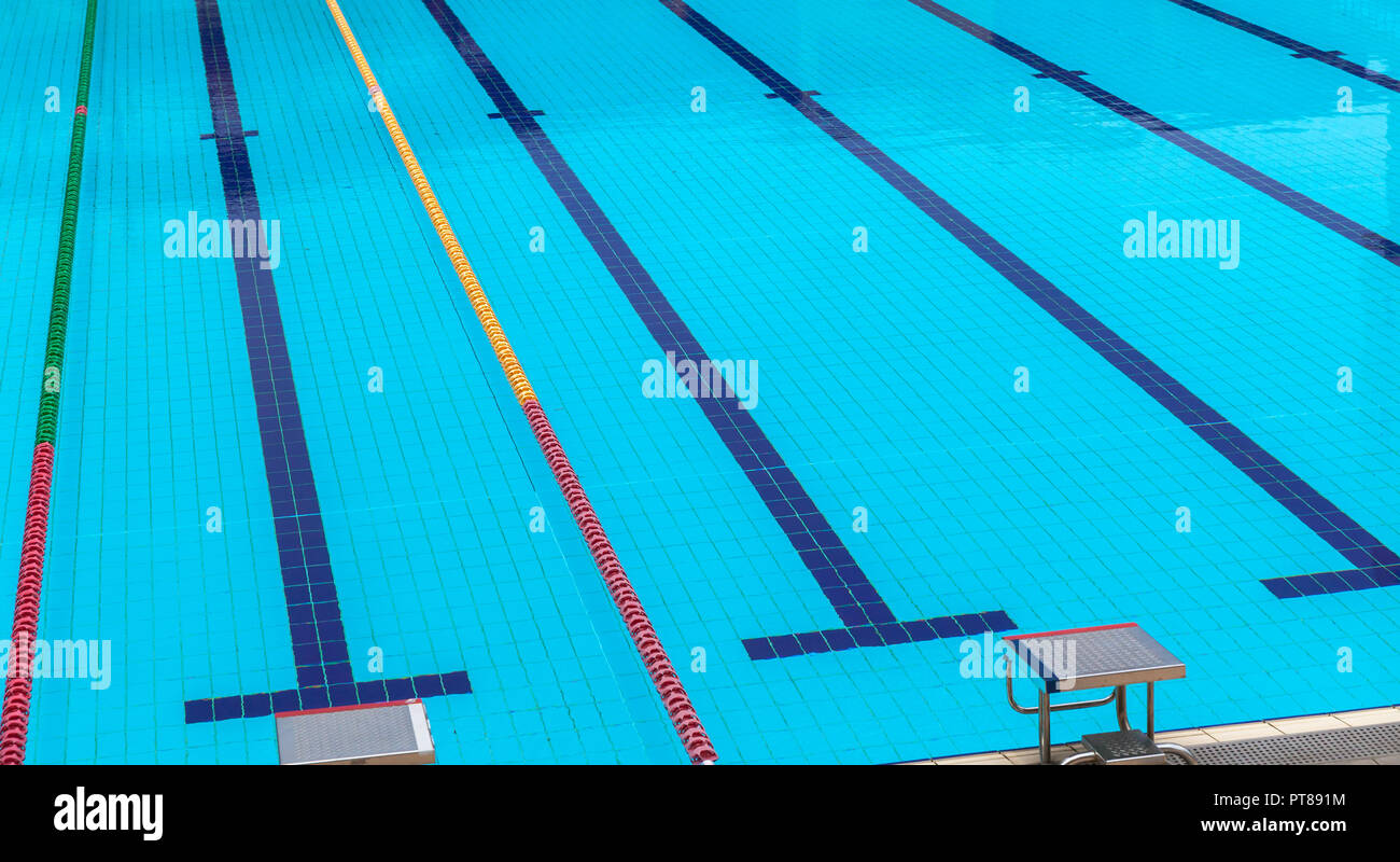 Empty swimming pool perspective, background photo Stock Photo - Alamy