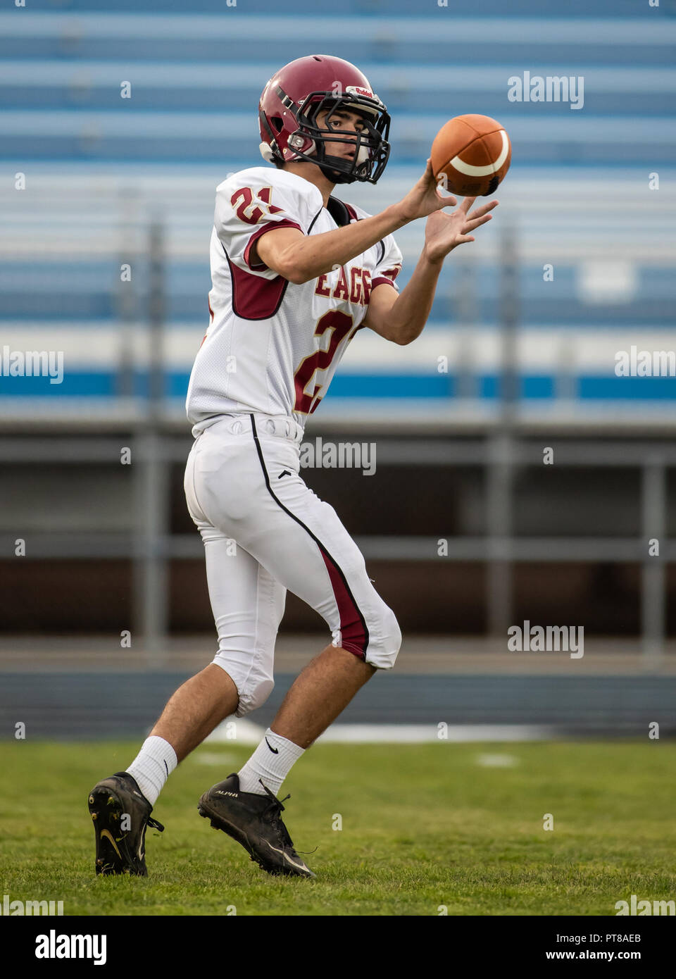 Football action with Anderson vs. West Valley Junior Varsity in ...