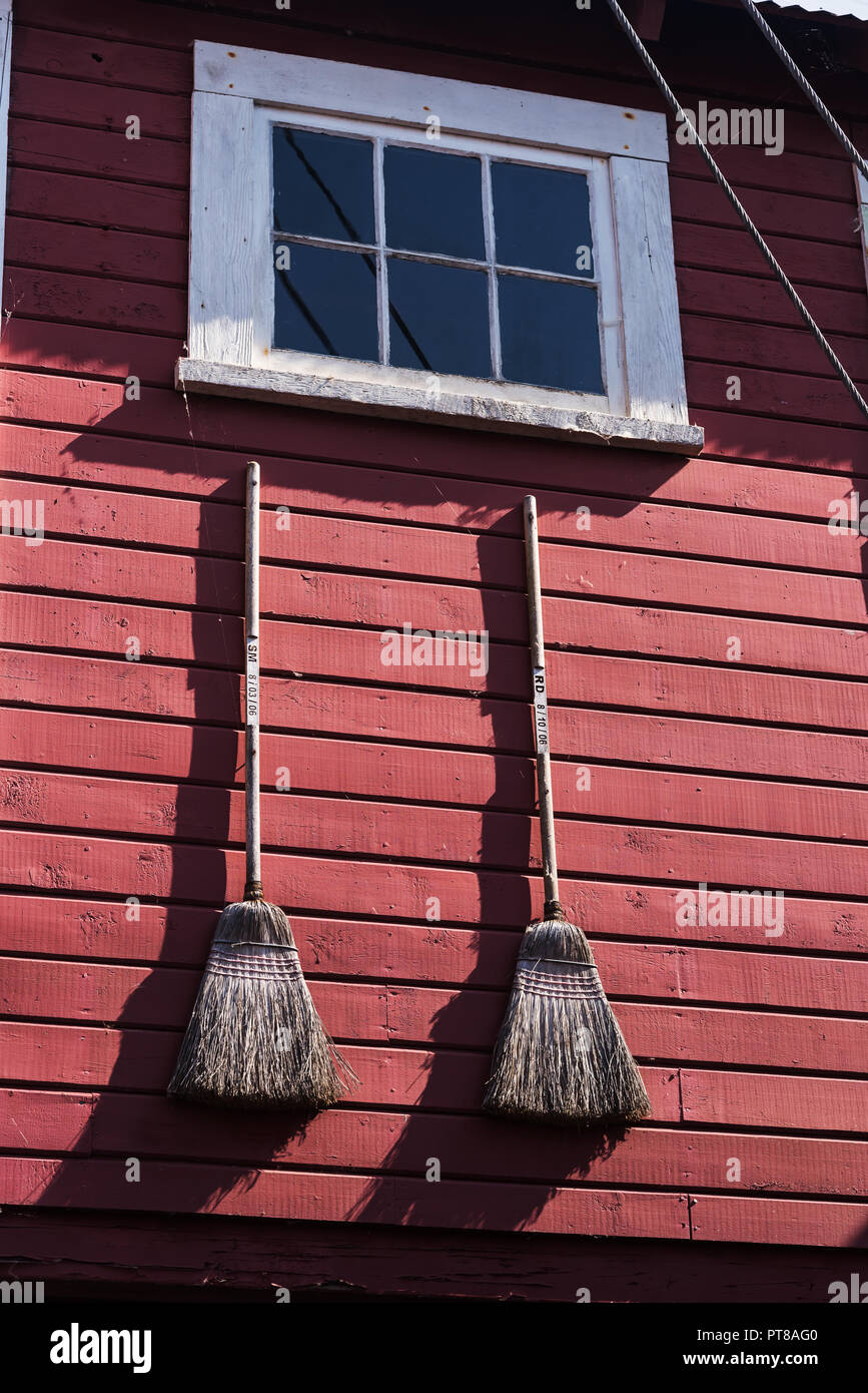 Two brooms hi-res stock photography and images - Alamy