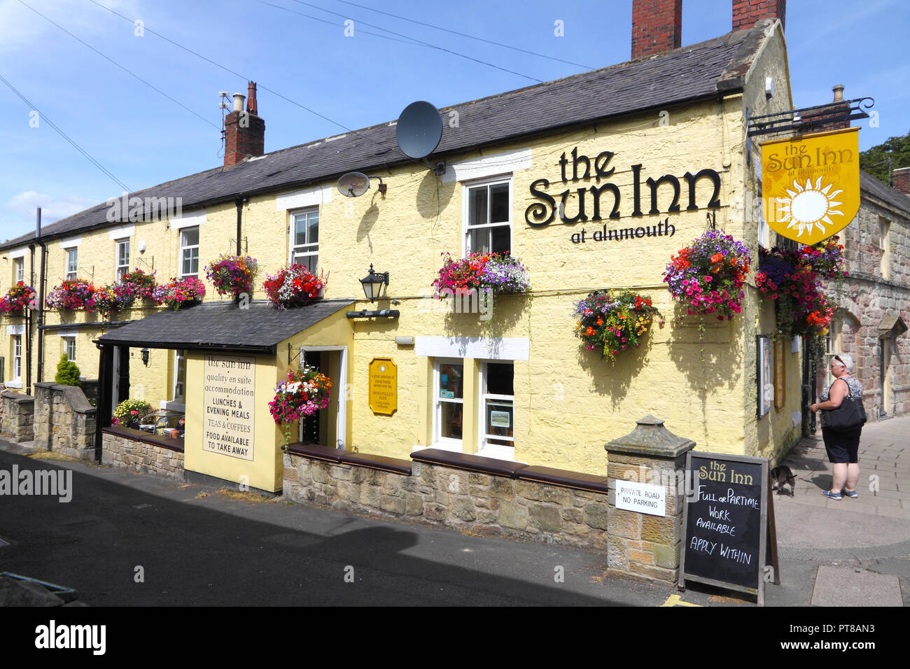 The Sun Inn, Alnmouth, Northumberland, England Stock Photo - Alamy