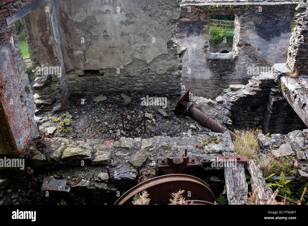 Engine House, The Laxey Wheel, Laxey, Isle of Man Stock Photo - Alamy