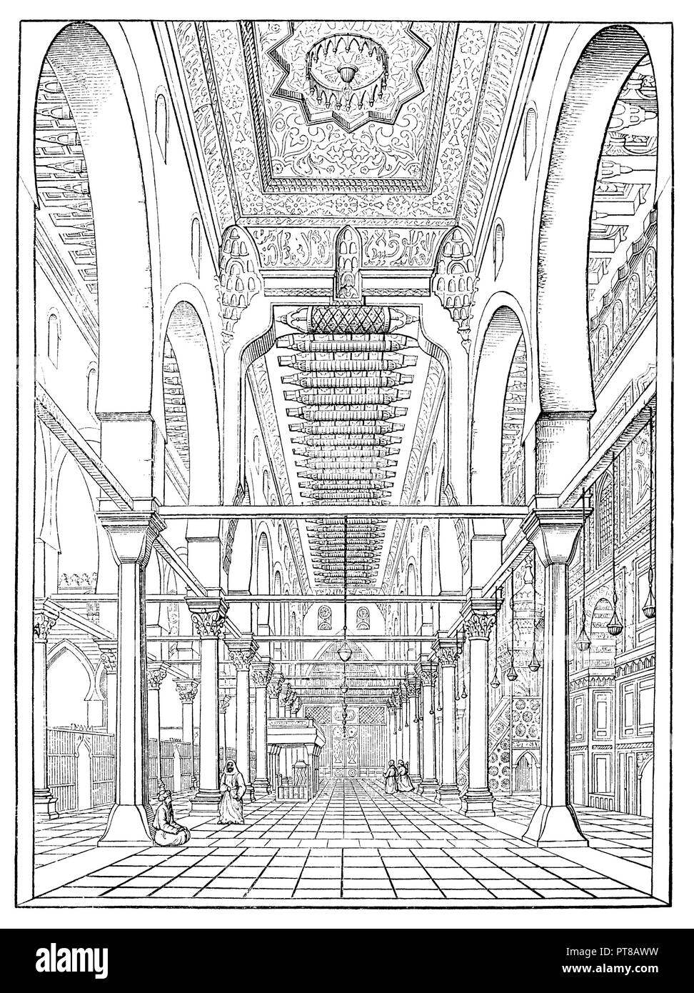 Mosque el Moyed in Cairo, 1870 Stock Photo - Alamy