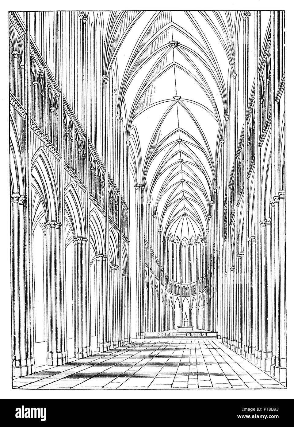 Cathedral Interior Drawing