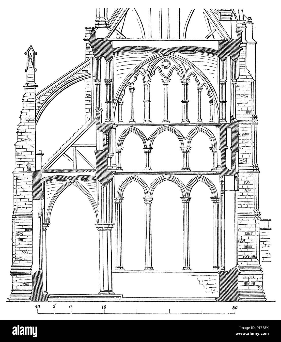 Salisbury Cathedral Cross Section Cathedrals (Gothic Architecture)