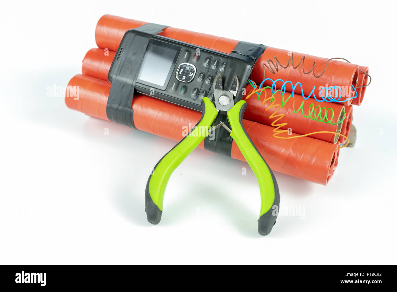 Tnt Dynamite Red Bomb Timer Stock Photos & Tnt Dynamite Red Bomb Timer ...