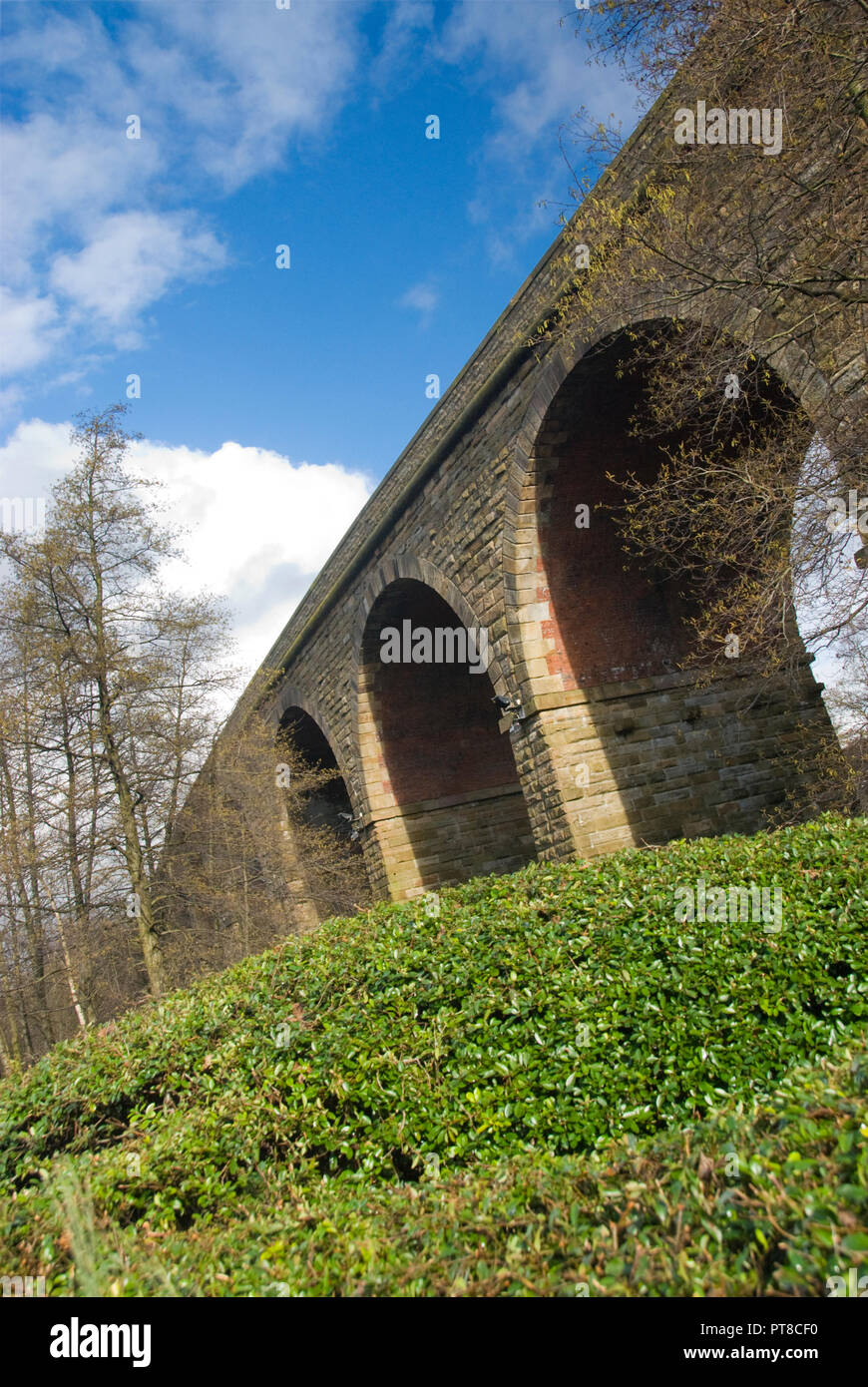 Railway viaduct, Accrington Stock Photo - Alamy