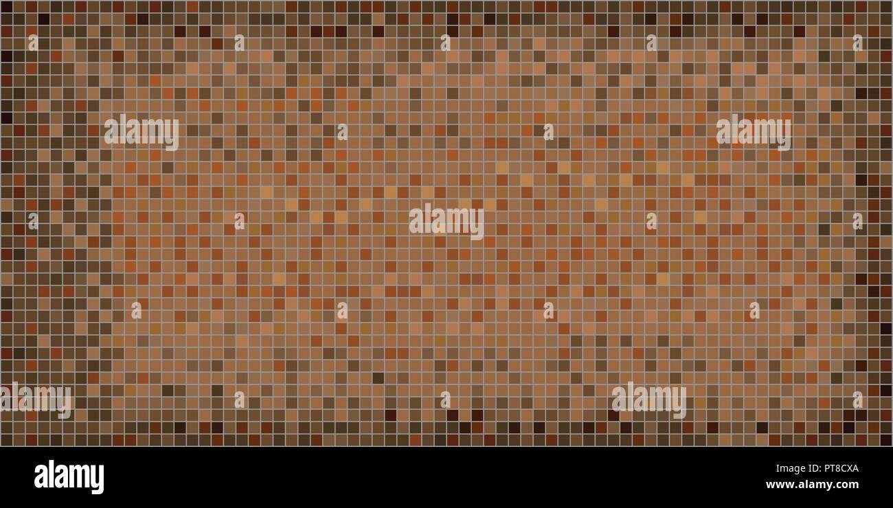 Brown abstract mosaic background - Illustration, Squares Of Light And ...