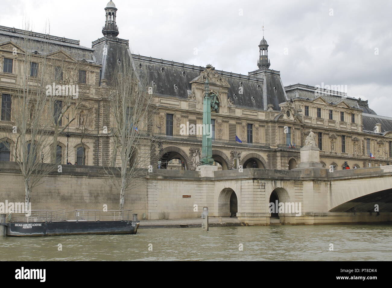 Traditional architecture on the river in Paris, capitol of France Stock ...