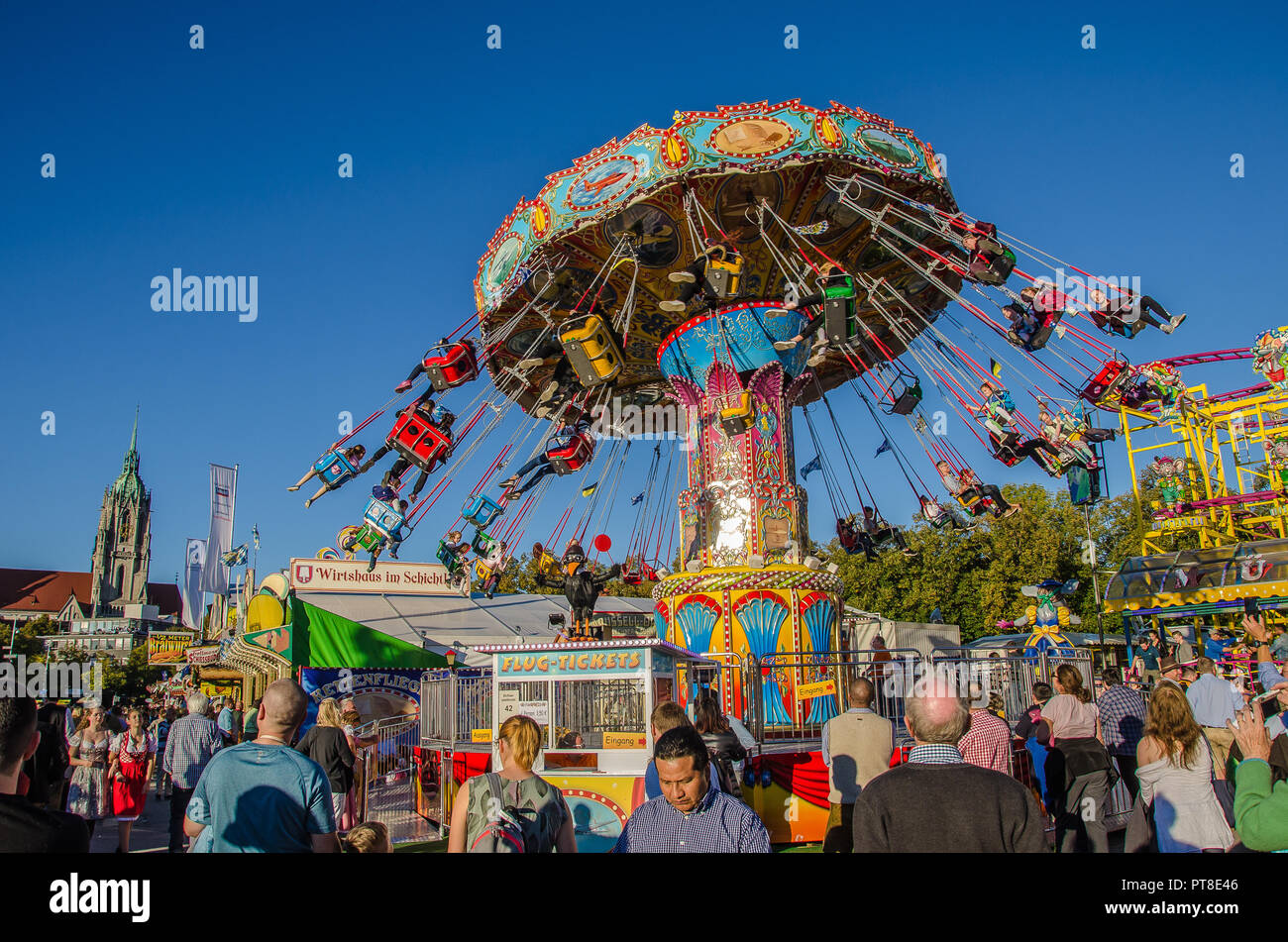 Roundabout oktoberfest munich bavaria hi-res stock photography and ...