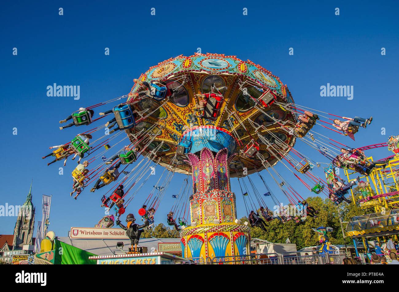 Roundabout oktoberfest munich bavaria hi-res stock photography and ...