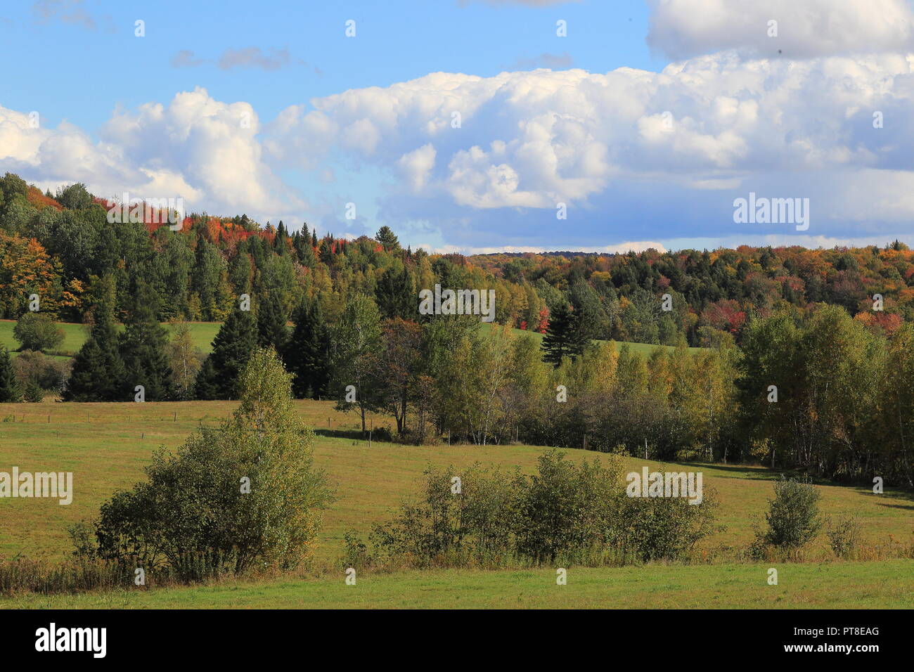 Quebec,Canada. Autumn landscape on the farm in Rawdon Stock Photo - Alamy