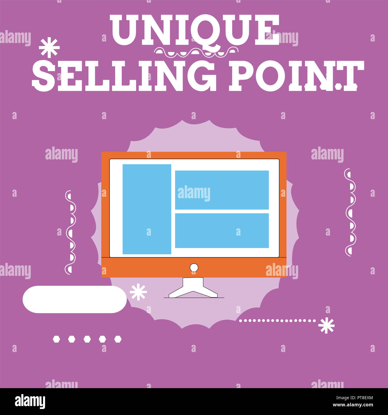 Handwriting text Unique Selling Point. Concept meaning Differentiate a ...