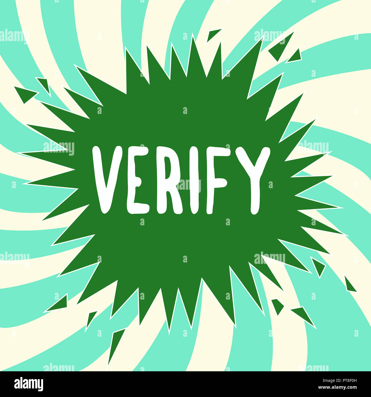 Writing note showing Verify. Business photo showcasing make sure or ...