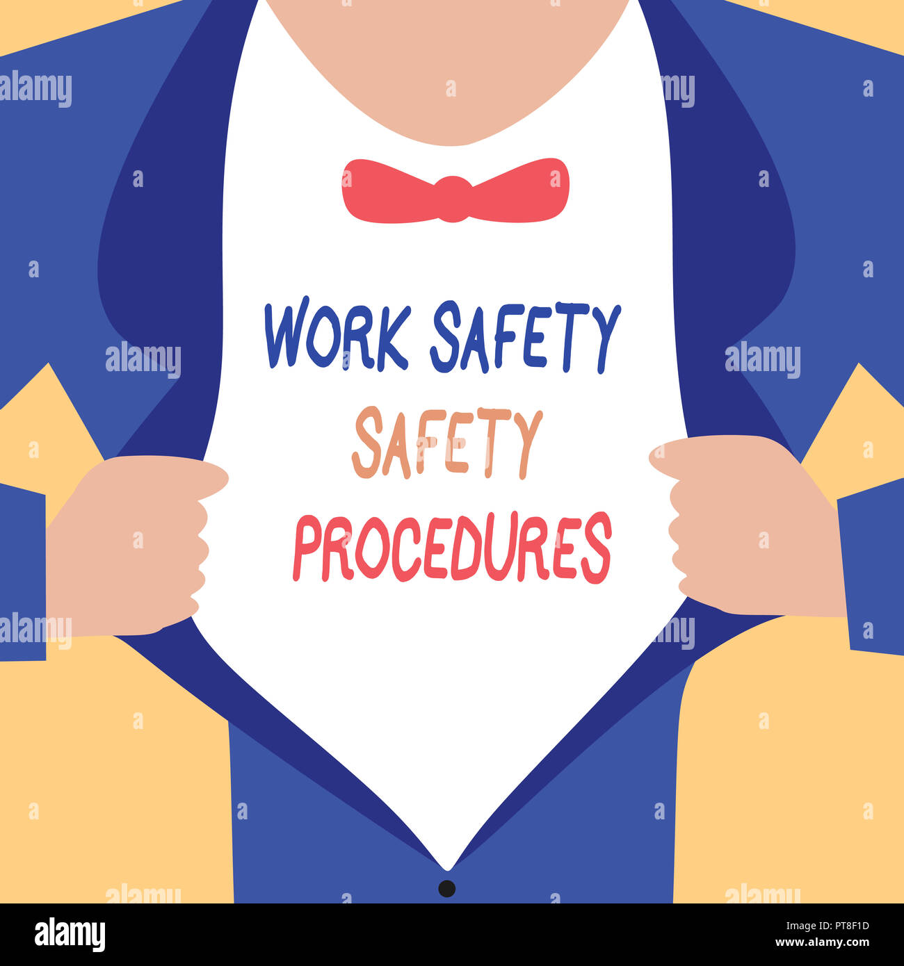 Handwriting text writing Work Safety Safety Procedures. Concept meaning ...