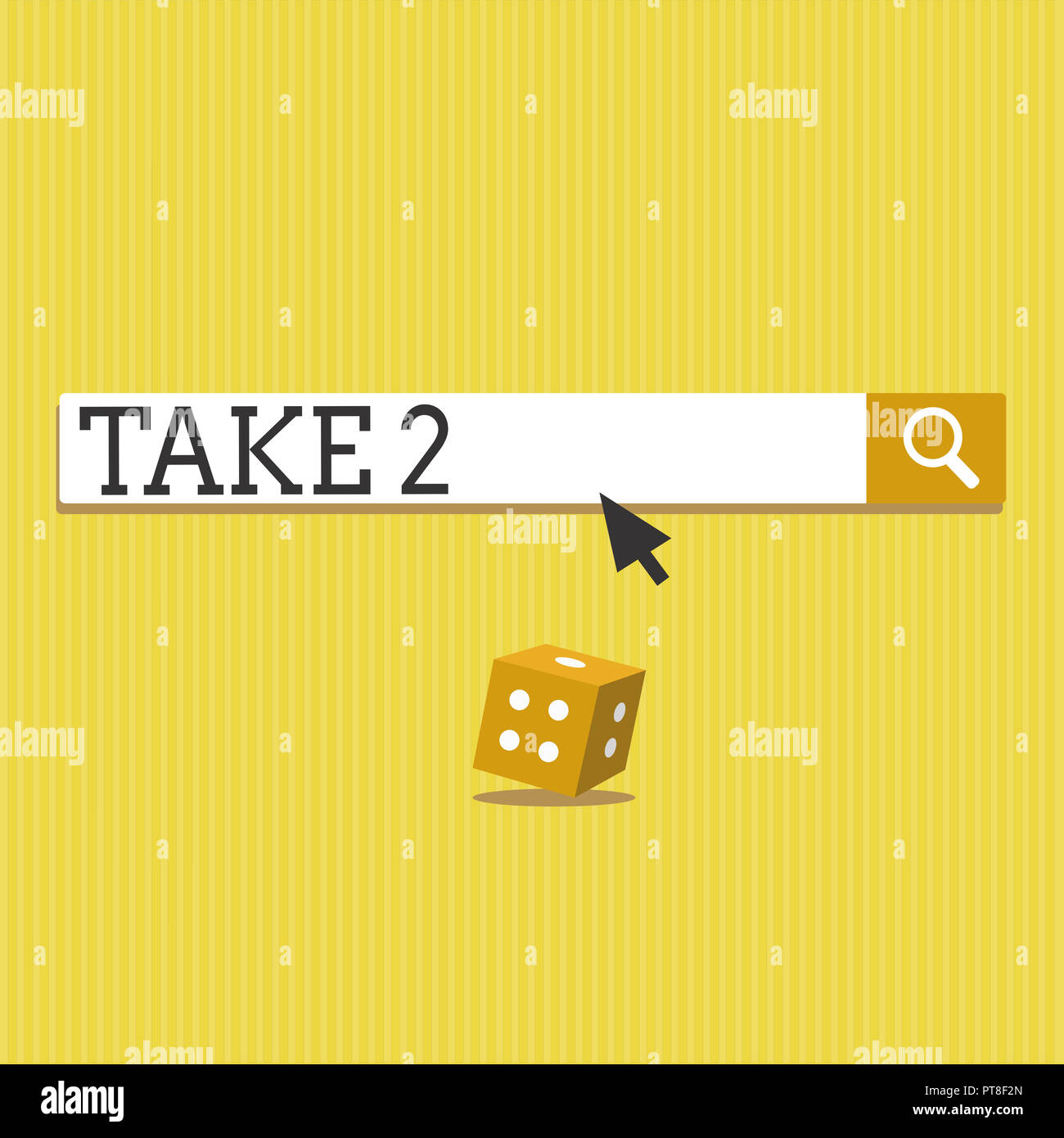 Text sign showing Take 2. Conceptual photo Second trial when recording ...