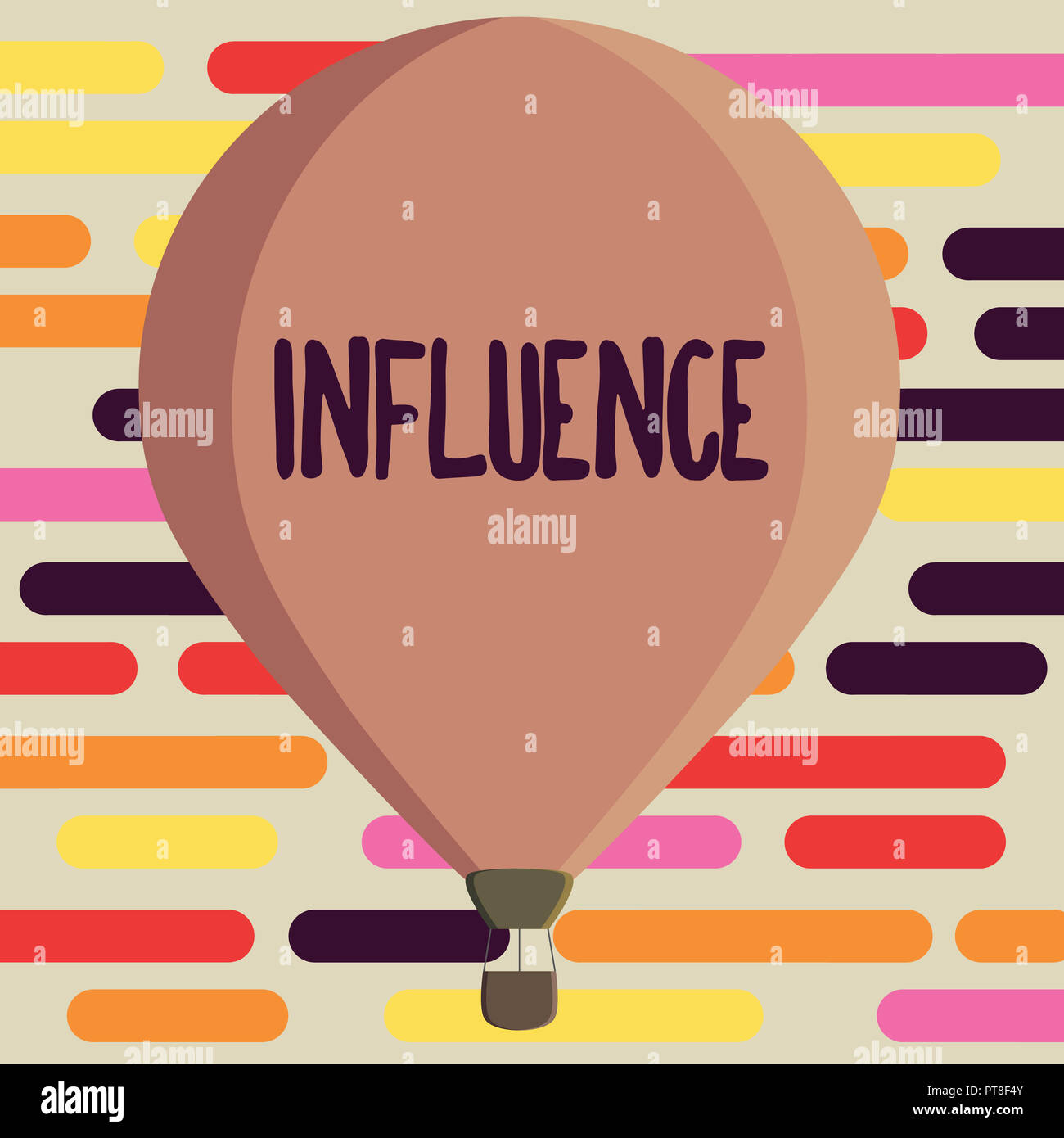 Text sign showing Influence. Conceptual photo capacity to have effect ...