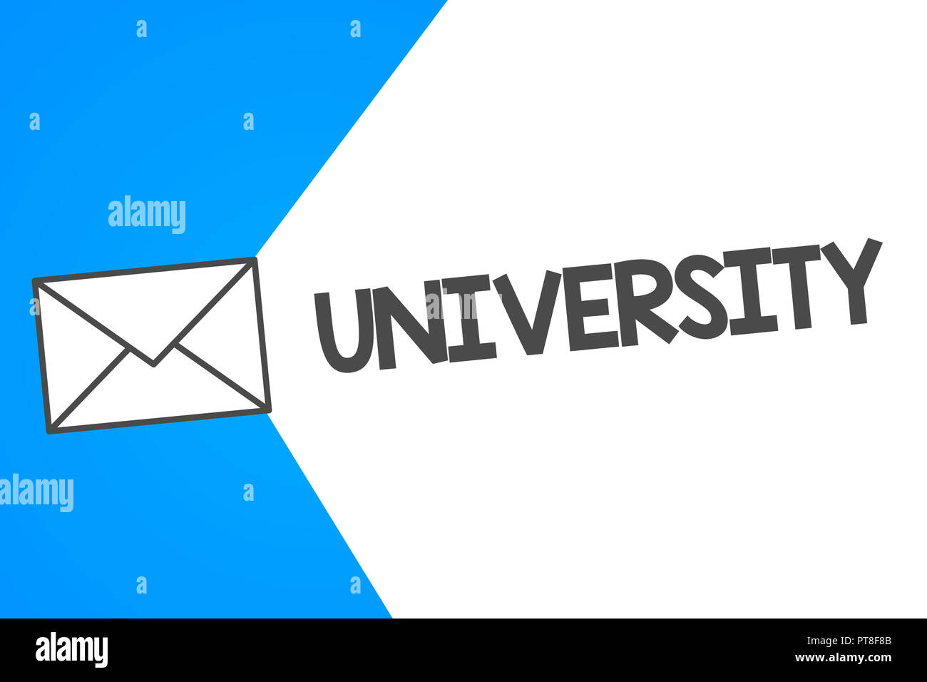 Handwriting text University. Concept meaning Highlevel educational ...