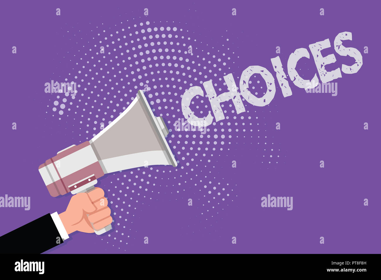 Handwriting text Choices. Concept meaning Options Choosing between two ...