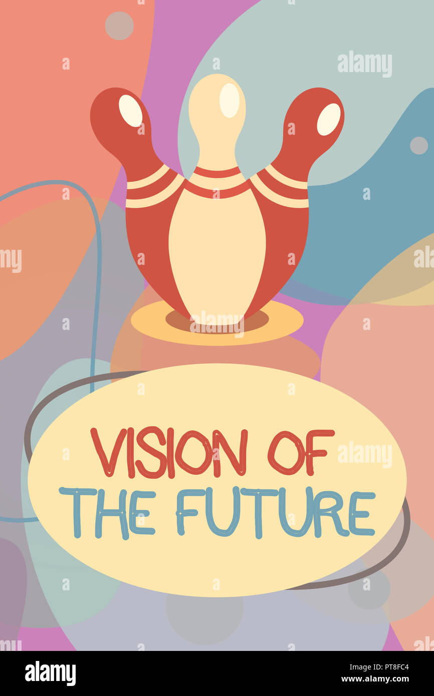 Conceptual hand writing showing Vision Of The Future. Business photo ...