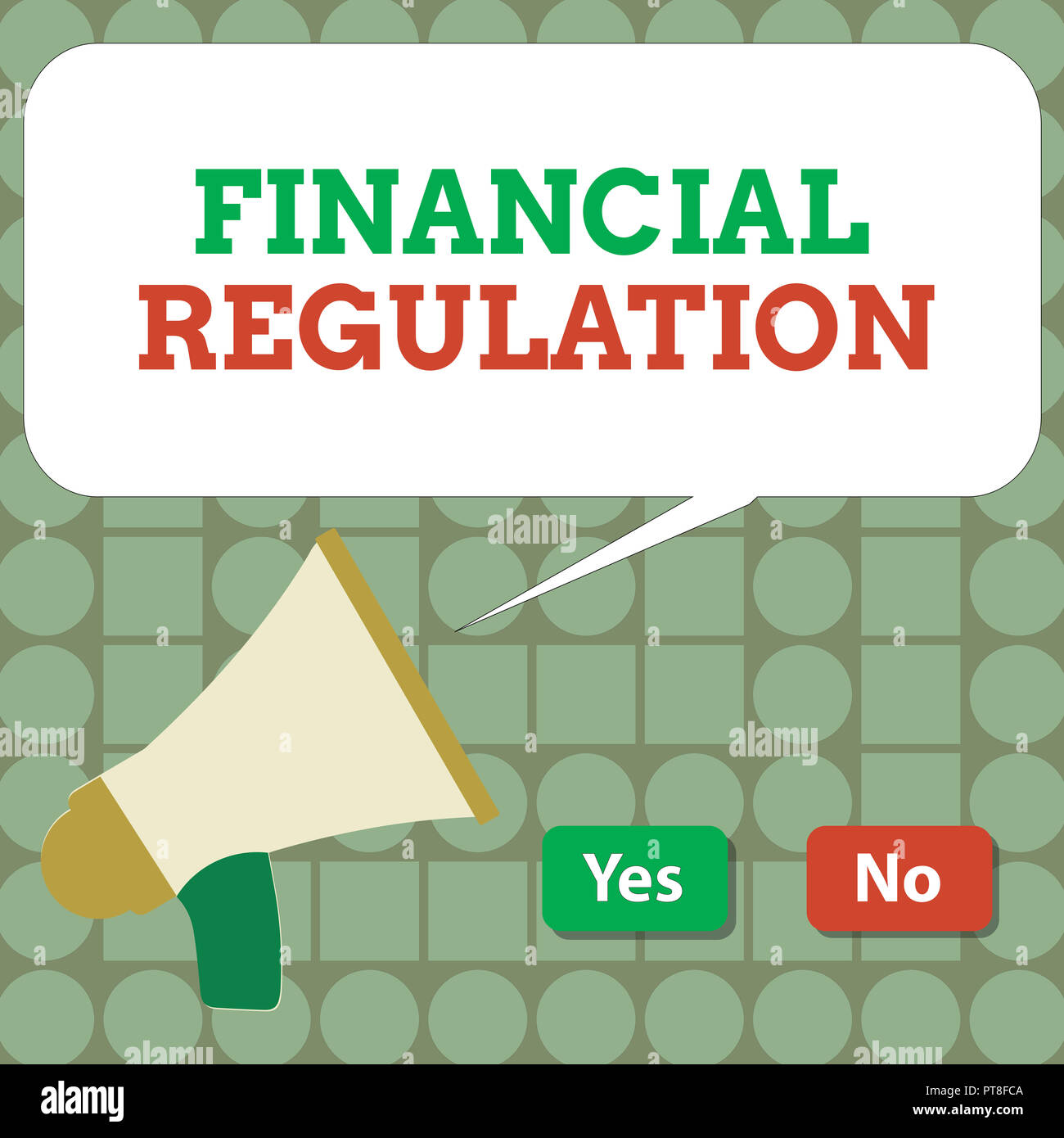 Text sign showing Financial Regulation. Conceptual photo aim to ...