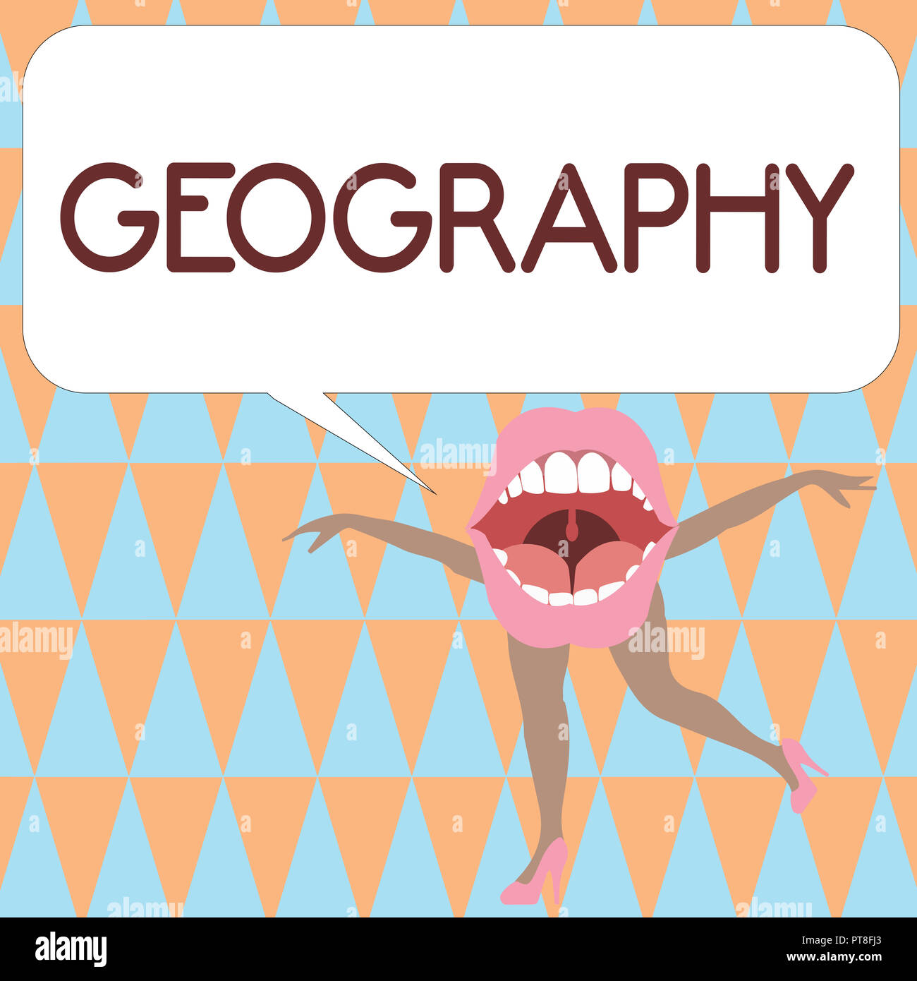 Text sign showing Geography. Conceptual photo study of physical ...