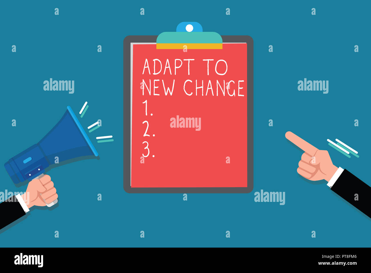 Handwriting text Adapt To New Change. Concept meaning Get Used to ...