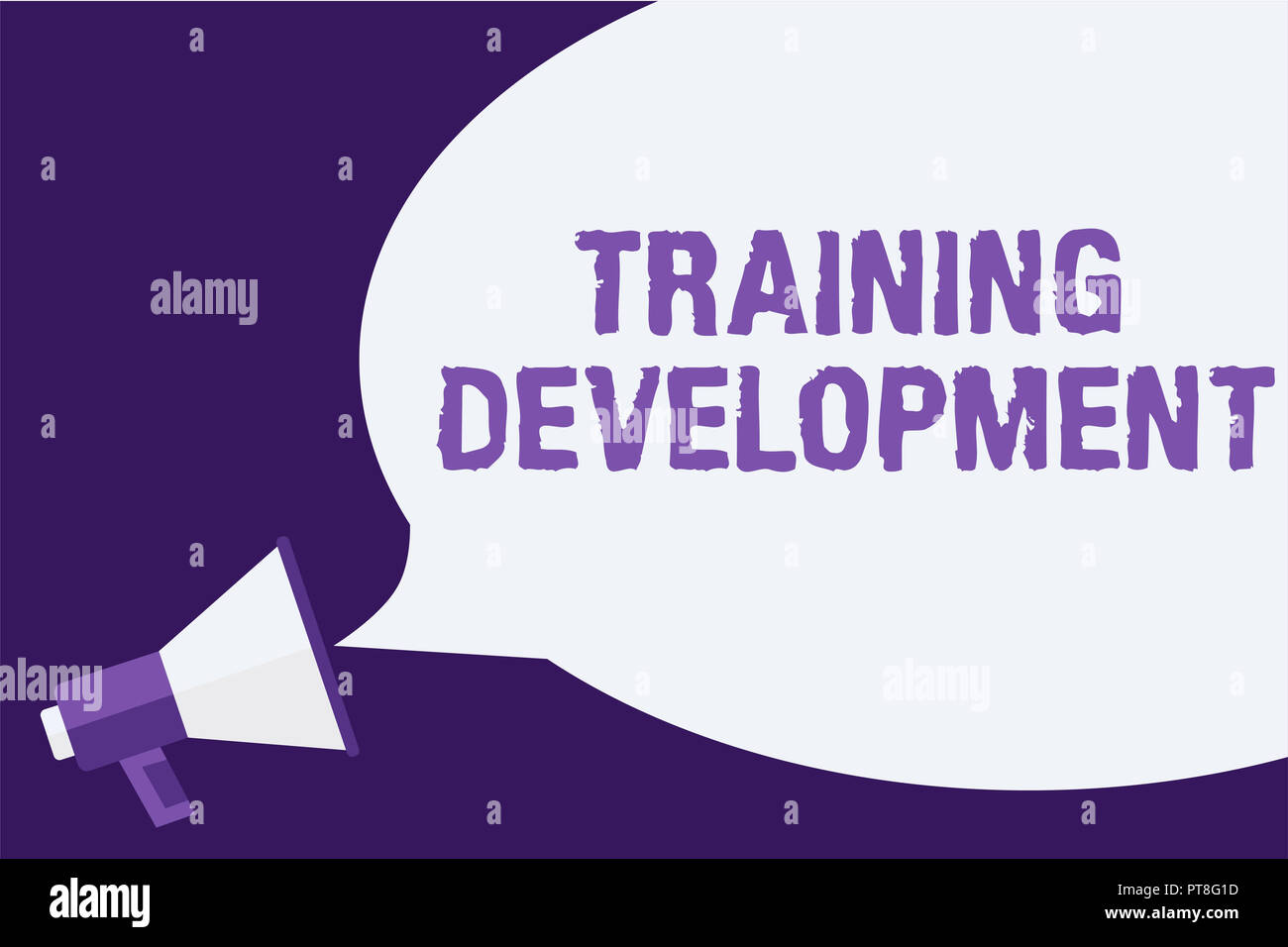 Handwriting text Training Development. Concept meaning Learn and Expand skills and knowledge ...