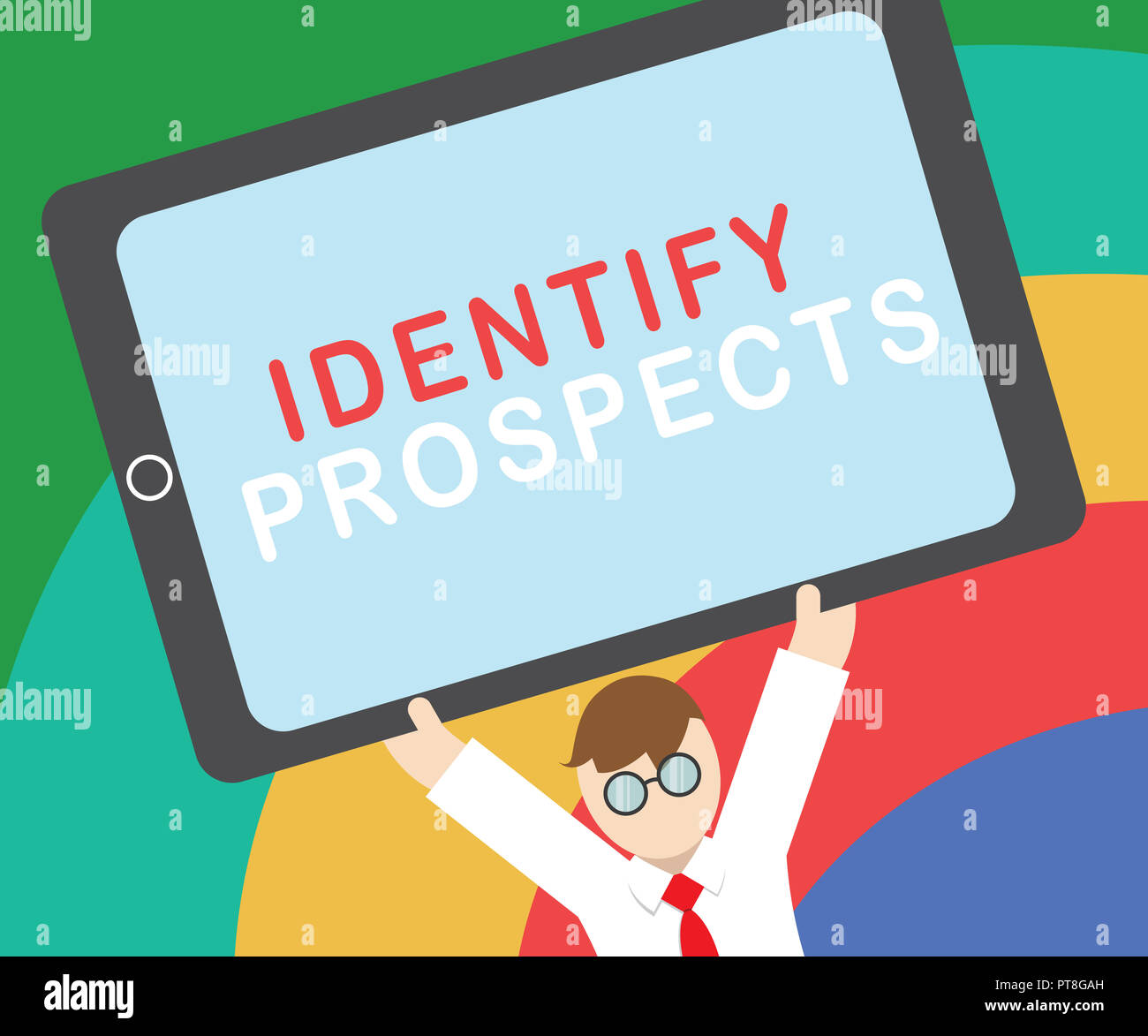 Text sign showing Identify Prospects. Conceptual photo Possible client ...