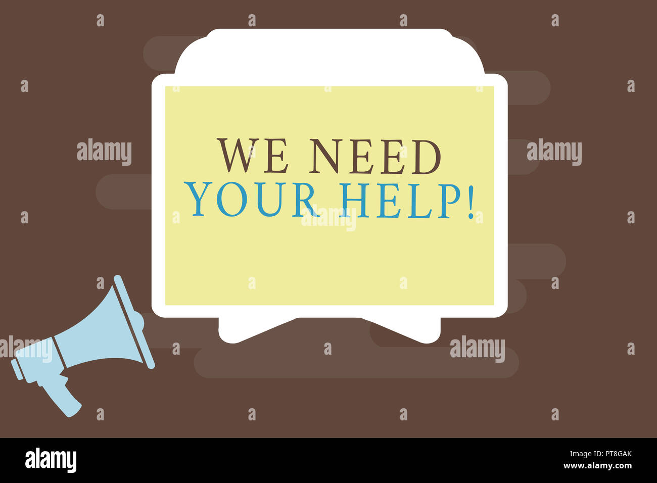 Writing note showing We Need Your Help. Business photo showcasing ...