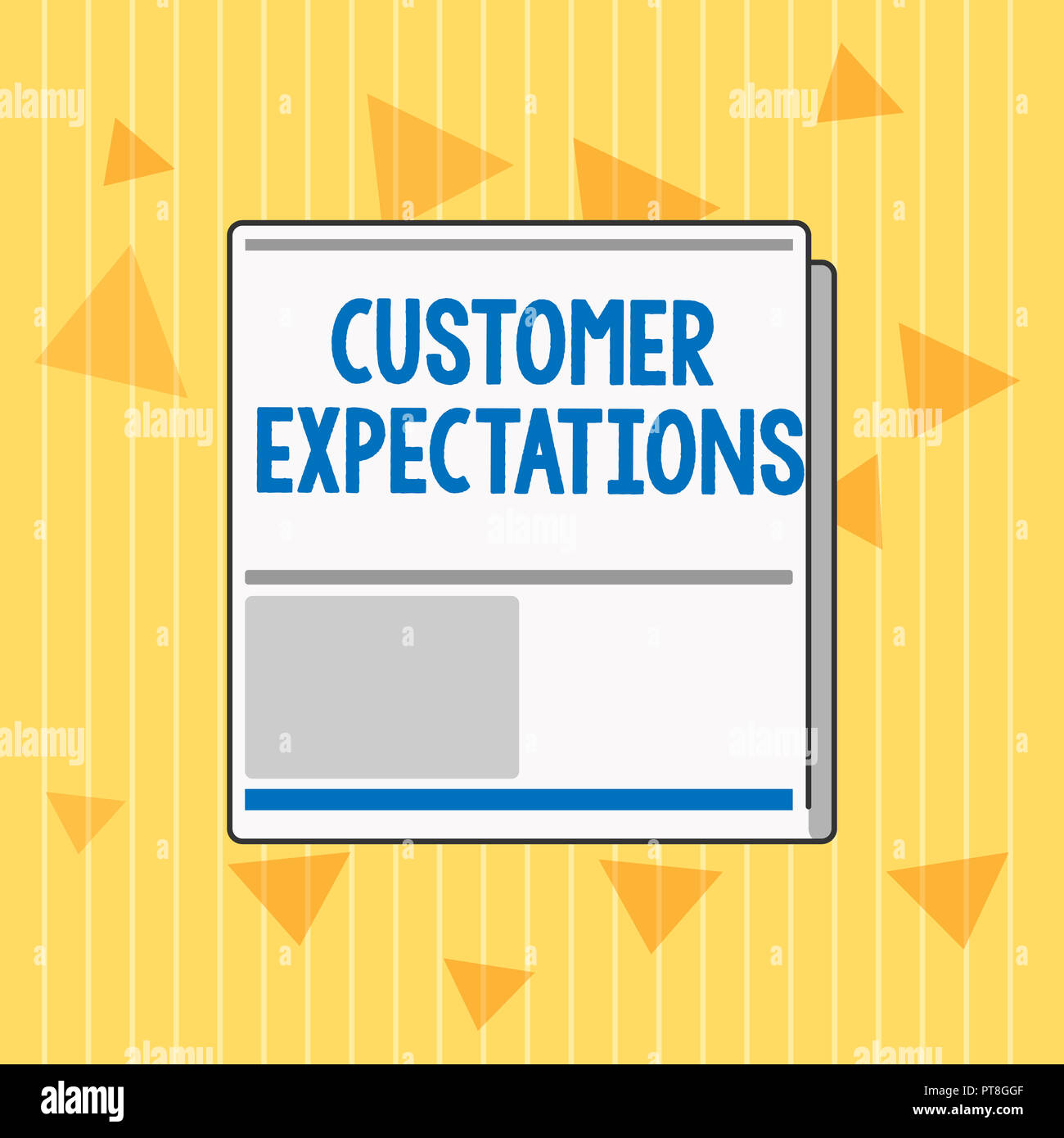 Handwriting text Customer Expectations. Concept meaning Benefits a ...
