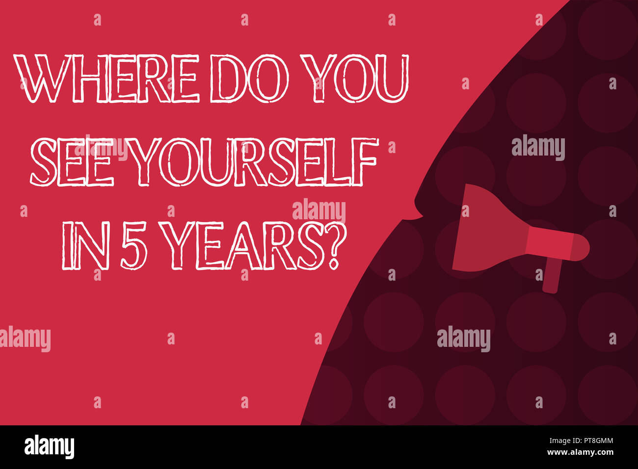 Word writing text Where Do You See Yourself In 5 Years question ...