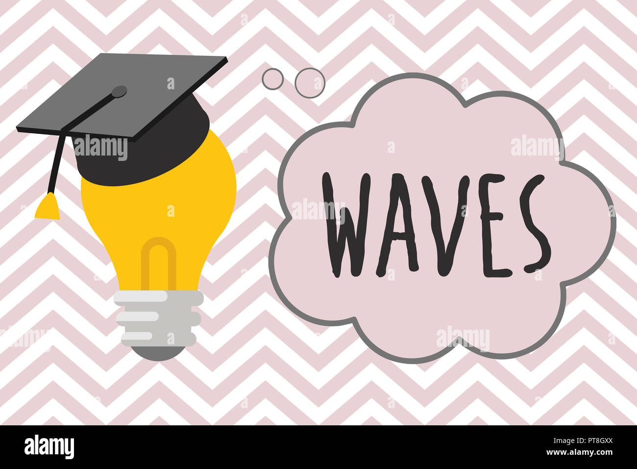 Writing note showing Waves. Business photo showcasing move ones hand to ...