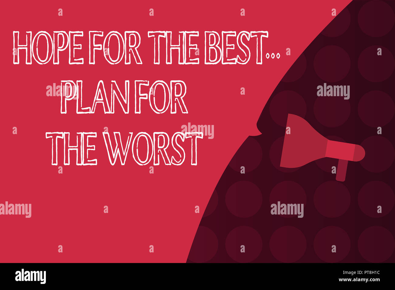 Word writing text Hope For The Best...Plan For The Worst. Business ...