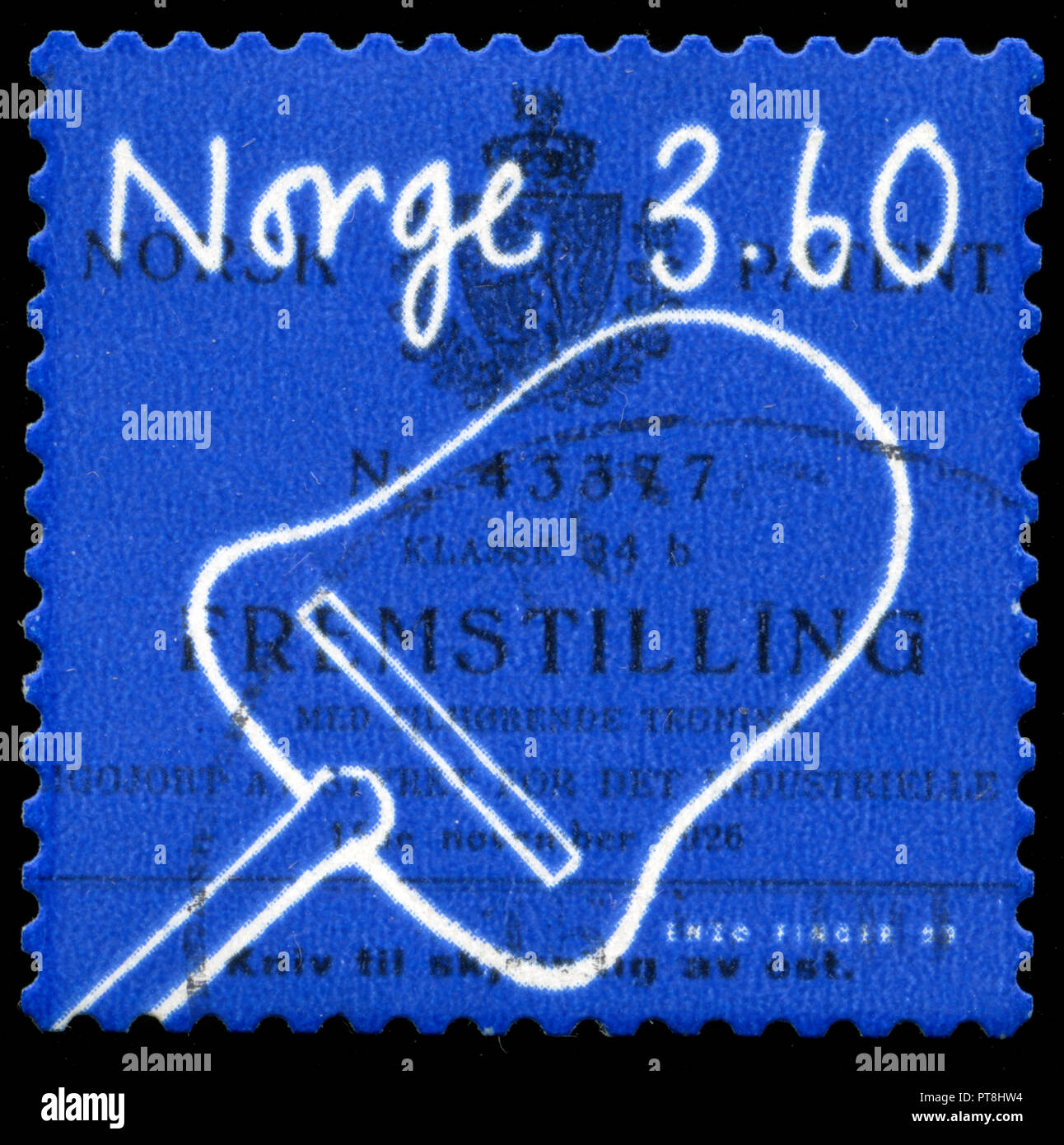 Postmarked stamp from Norway in the Norwegian Inventions series issued ...