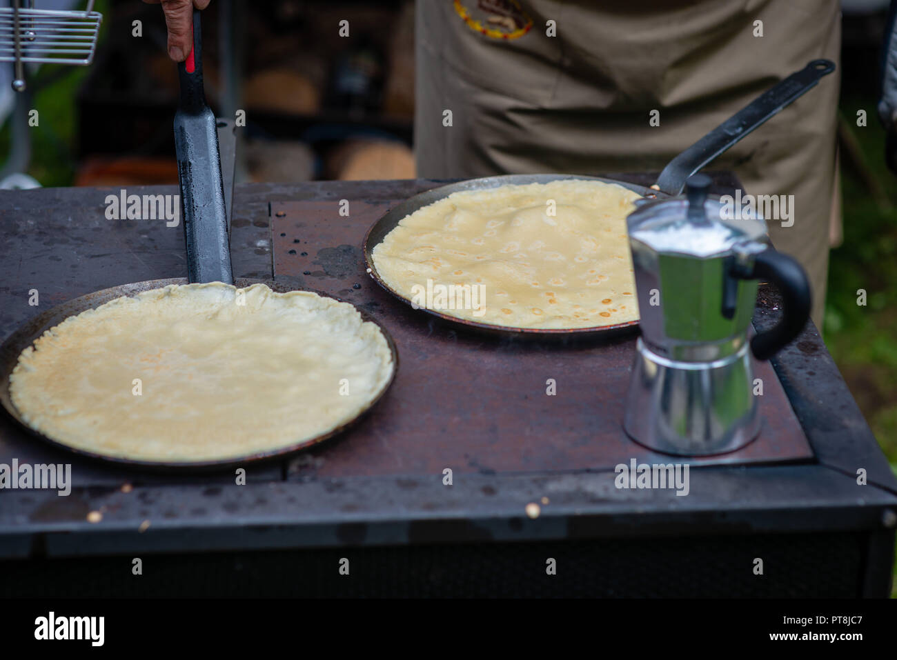 Open air pancakes in hi-res stock photography and images - Alamy