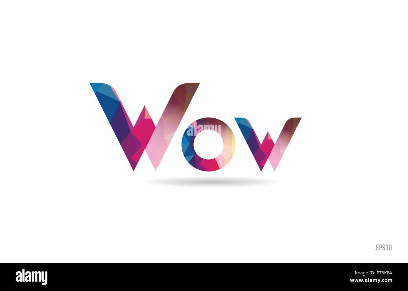 Wow logo vector vectors hi-res stock photography and images - Alamy