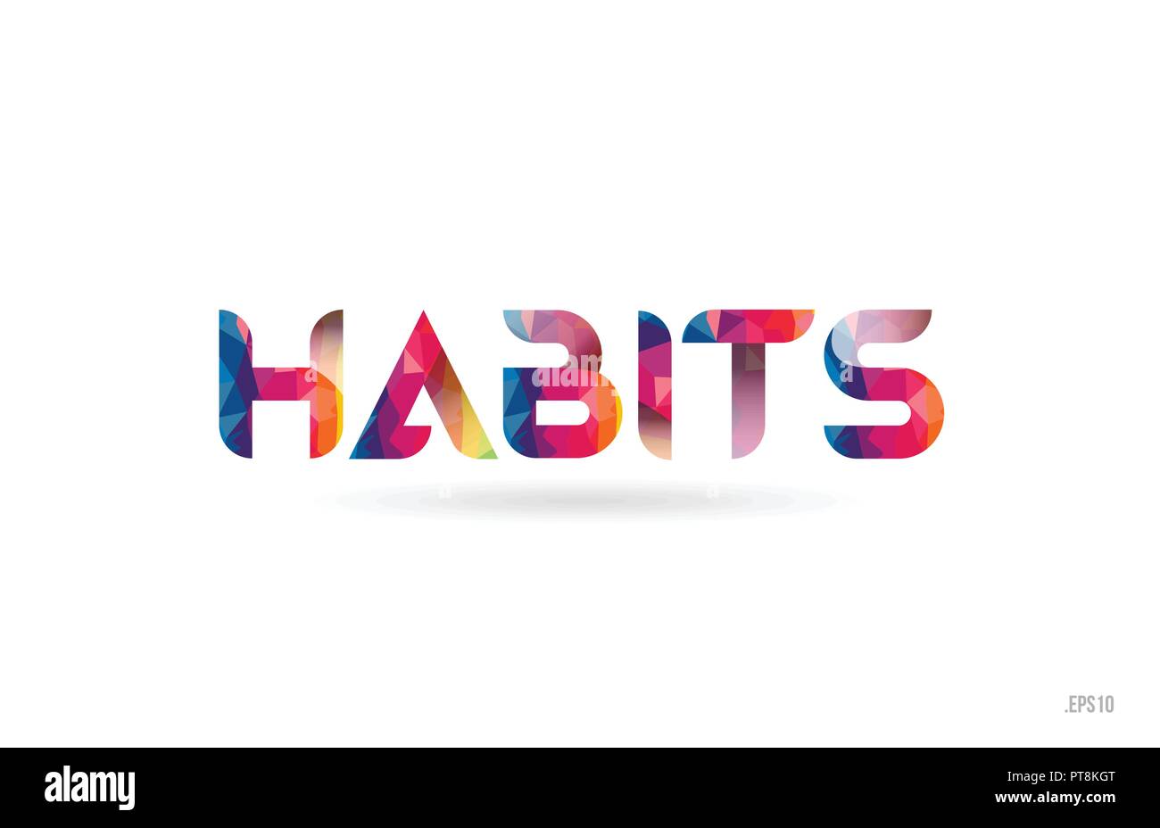 Habits vector vectors hi-res stock photography and images - Alamy