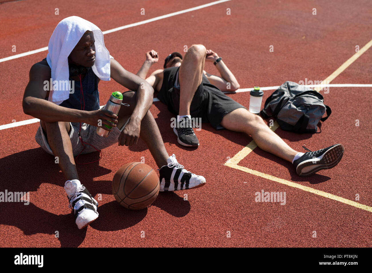 Tired Basketball Player