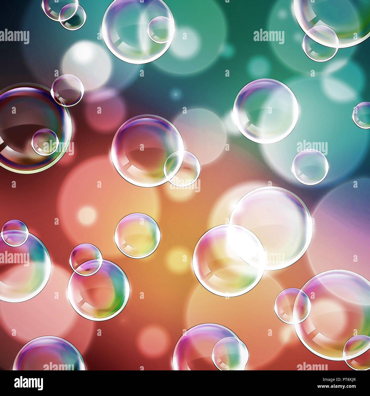 Abstract image of a beautiful rainbow bubble Stock Photo - Alamy